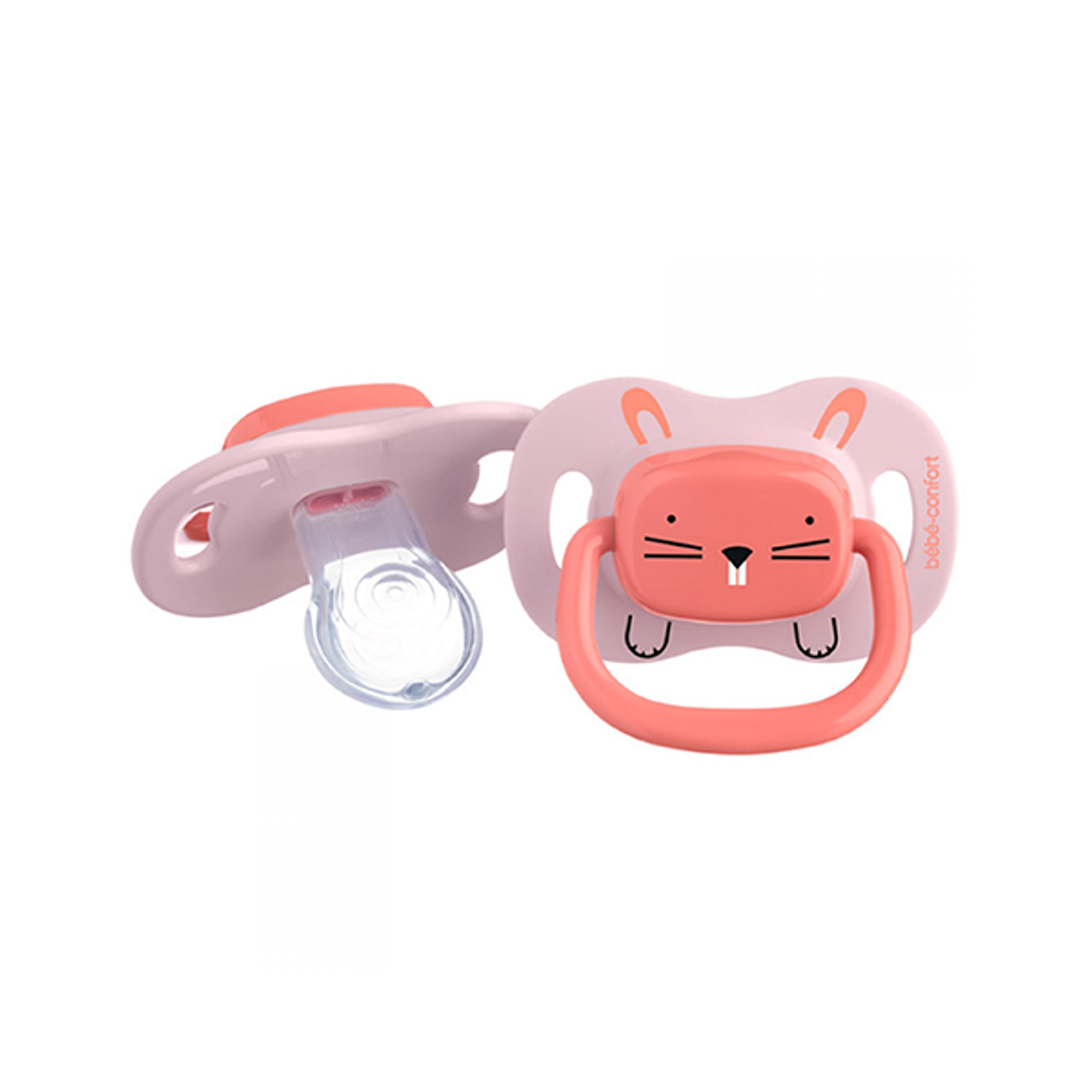Bebeconfort | Silikon smokk | 6-36 mnd | 2pk | Rosa - Rudo.no